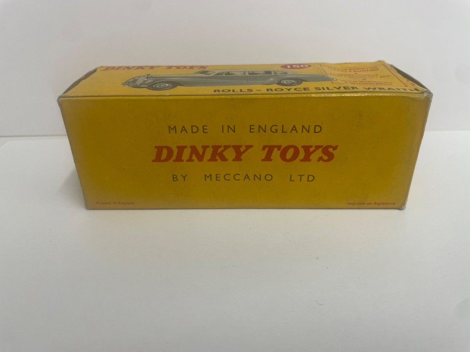 Dinky Toys #150 Rolls Royce Silver Wraith Diecast Model. Mint and Boxed ...