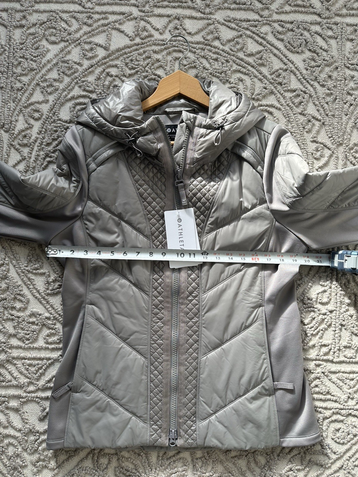 NWT Athleta Rock Ridge Jacket PL Bluff Grey Taupe Primaloft | eBay