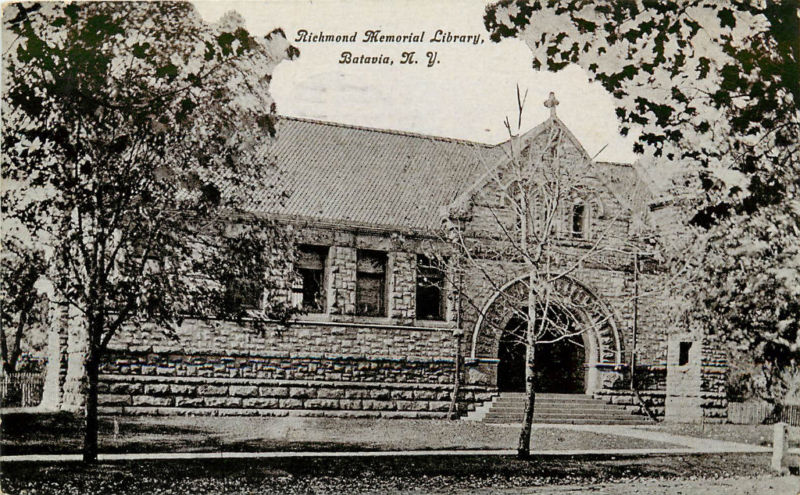 BATAVIA NY RICHMOND MEMORIAL LIBRARY 1910 P/C | eBay