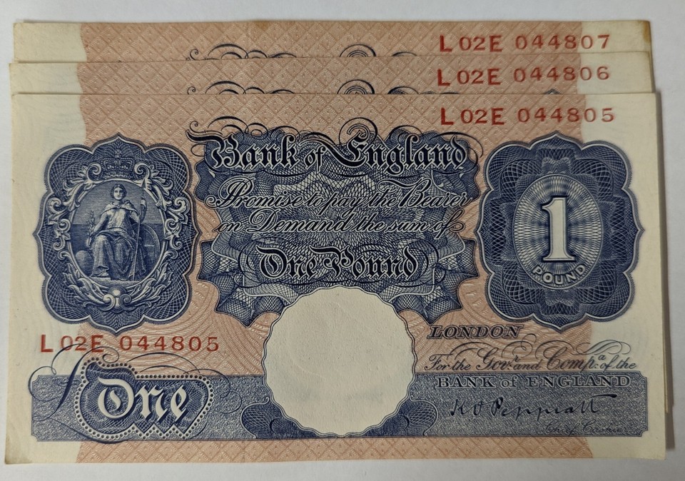 OLD BRITISH BANK NOTES 10 SHILLINGS ONE POUND £1 FIVE POUNDS £5 CHOOSE ...