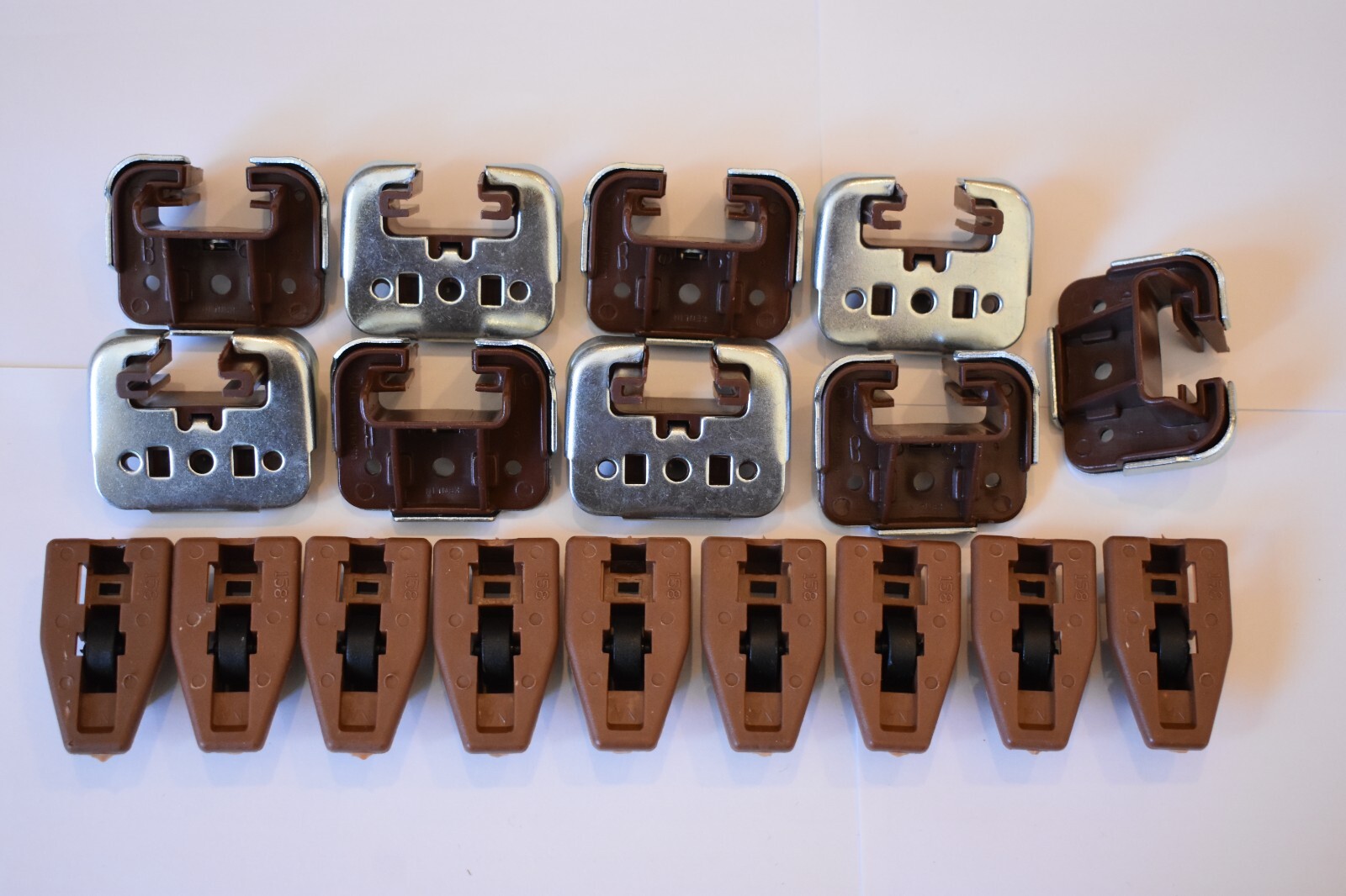 9x Kenlin Rite Trak I Drawer Guide Glide with Stop Roller Metal ...