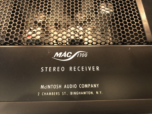 McIntosh MAC 1700 Stereo Receiver for sale online | eBay