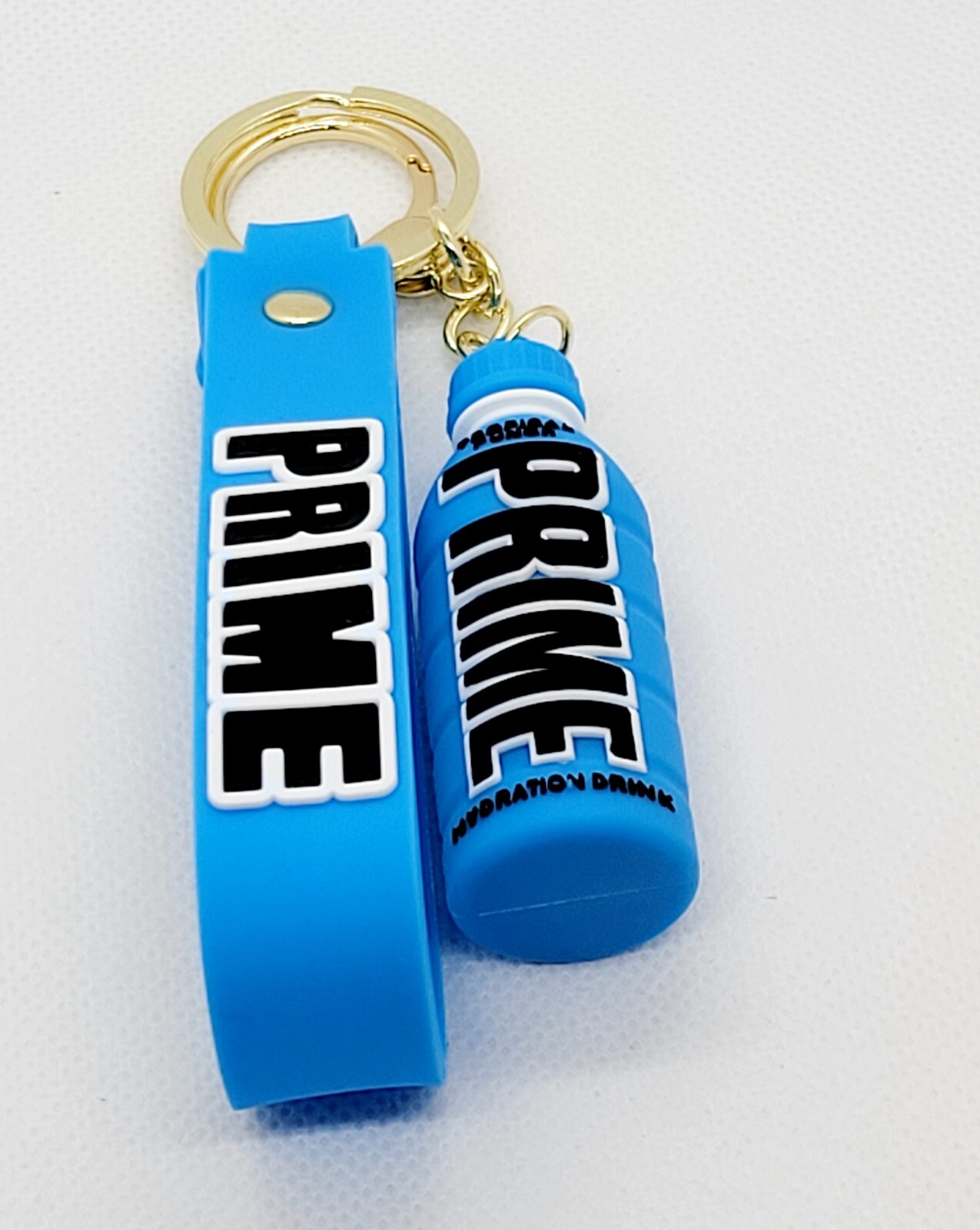 blue KSI Prime Bottle Keyring Metal Keychain Fashion Car Key rings ...