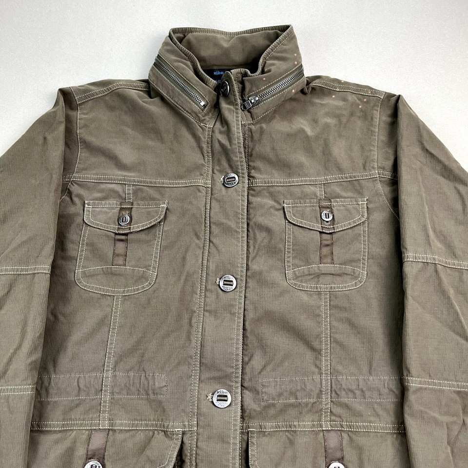 Kuhl Rekon Jacket Womens Medium Olive Brown Military Utility Outdoor ...