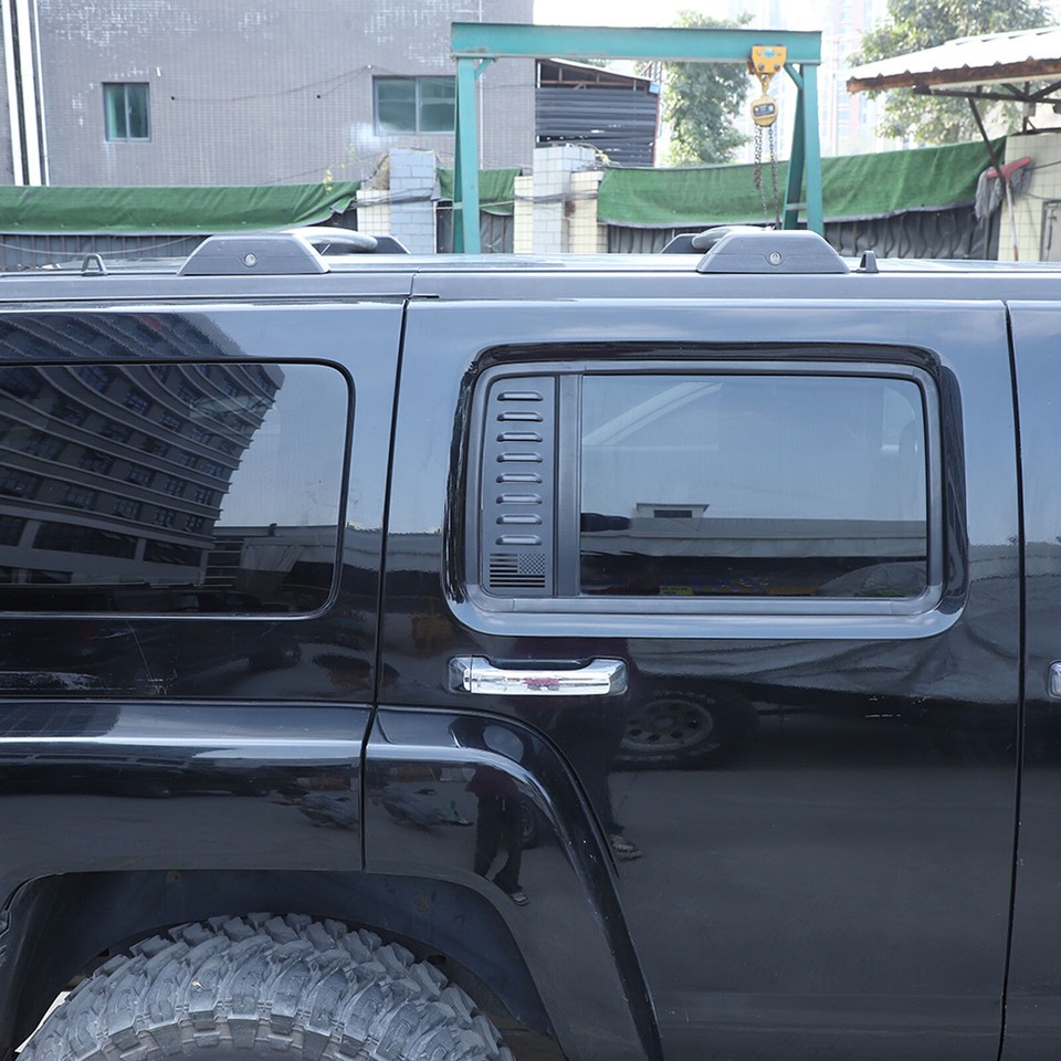 For Hummer H3 2005-2009 Aluminum Alloy Rear Window Honeycomb Trim Panel ...