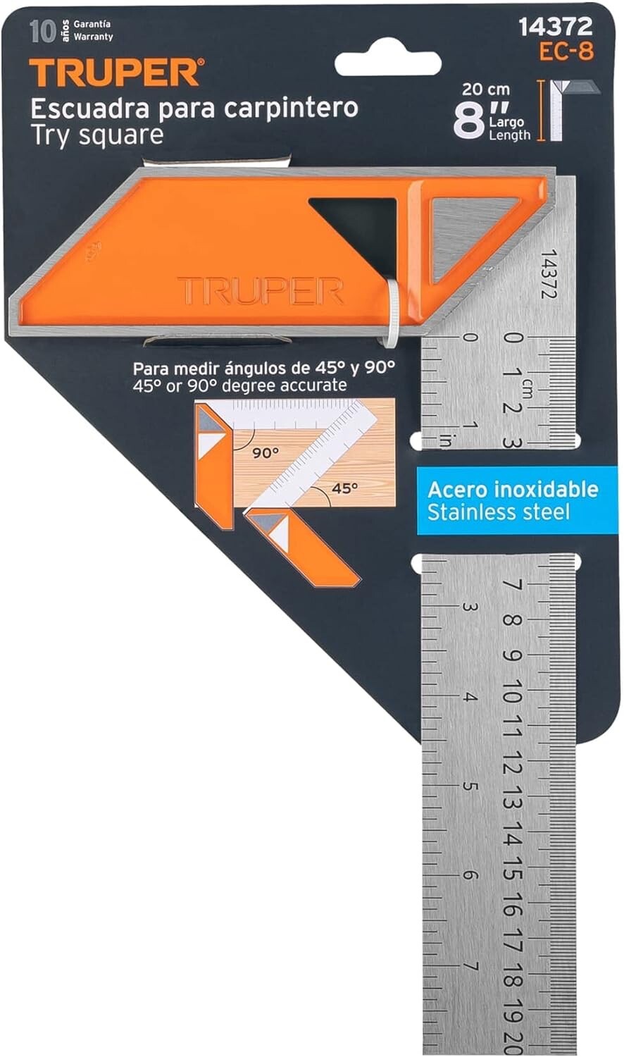TRUPER EC-8 Carpenter's Squares 8" (203mm) 14372 | eBay