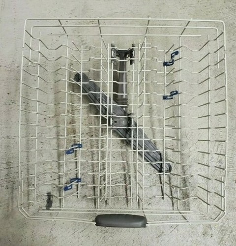 Kitchenaid Dishwasher Upper Dish Rack W10350382 w/ Spray Arm & Wheels ...