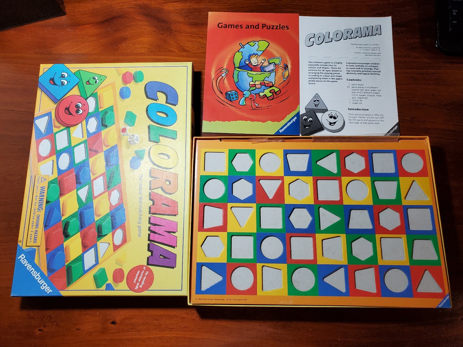 Ravensburger Colorama Matching Shapes Colors Dice Rolling Competing ...