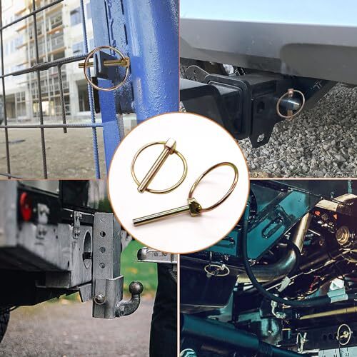 50Pcs Heavy Duty Lynch Pin Assortment Kit Tractor Pins Linch Pins Clips ...