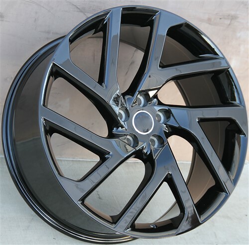 (4)SET NEW 22" 22x9.5 5x120 BLACK WHEELS FIT RANGE ROVER SPORT HSE ...