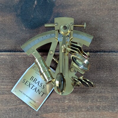 Essex Brass Sextant Navigation Instrument Maritime Nautical Decor Gift ...
