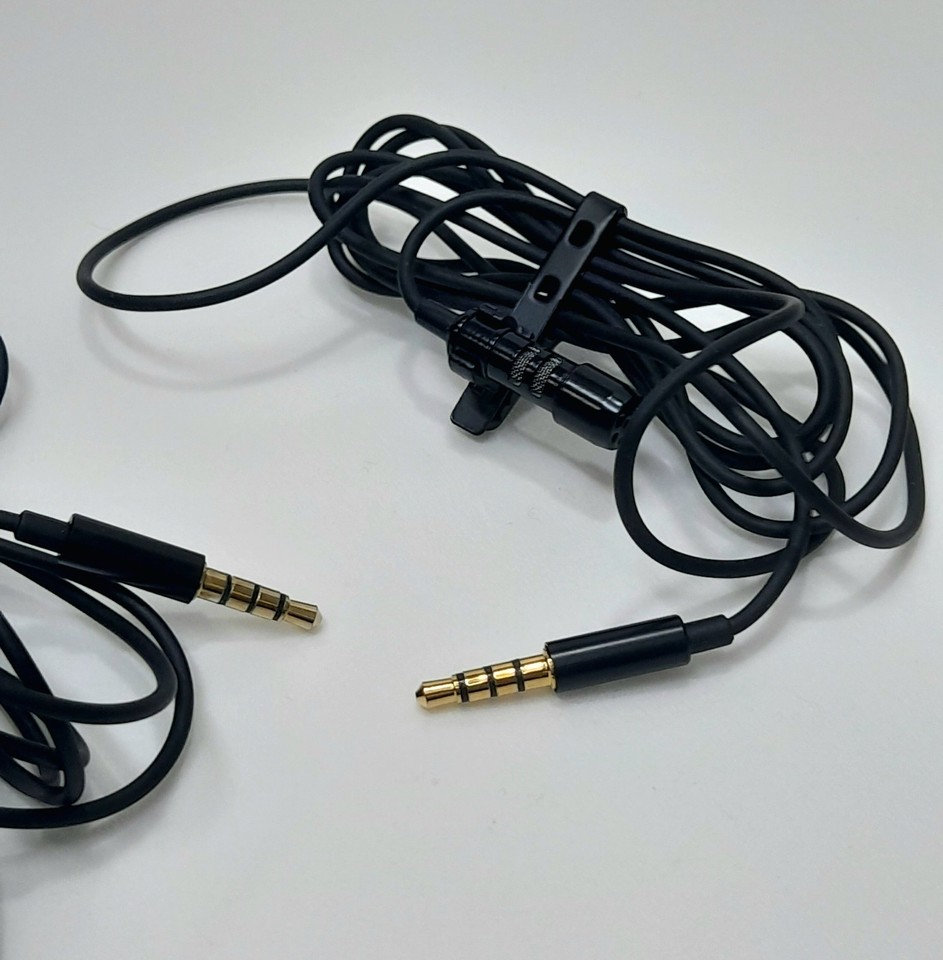 Pair of Lavalier Microphone Clip-on Lapel Mic 3.5mm TRRS for ...