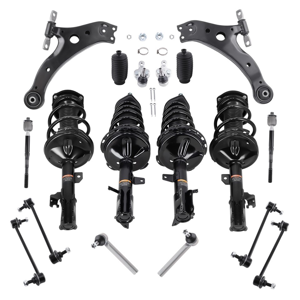 Front Rear Struts Lower Control Arm Sway Bar Kit For Toyota Highlander ...