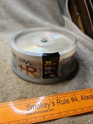 Fujifilm DVD-R 25pk 4.7GB 16x 120 min New Recordable Blank DVDs | eBay