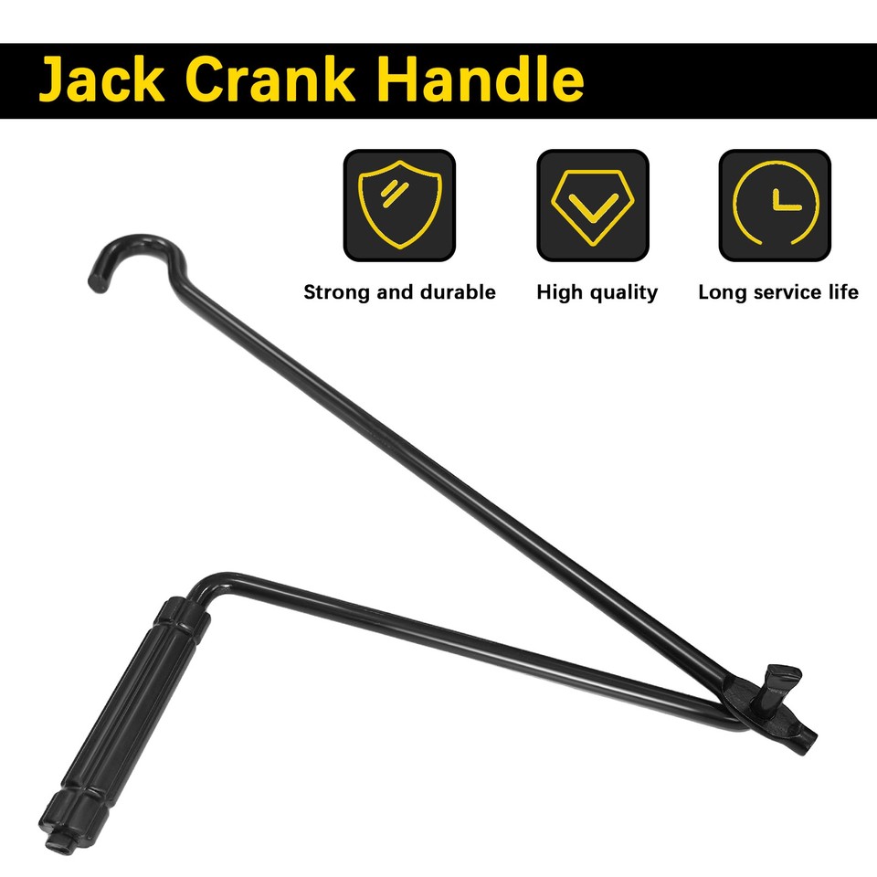 Car Scissor Crank Folding Jack Lever Handle Lift Rod Tire Wheel Lug ...