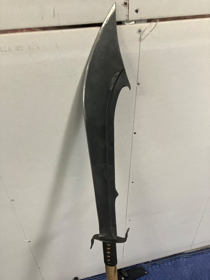 Chinese Poda Halberd Polearm Decorative Weapon w/ Sheath - Overall 54 ...