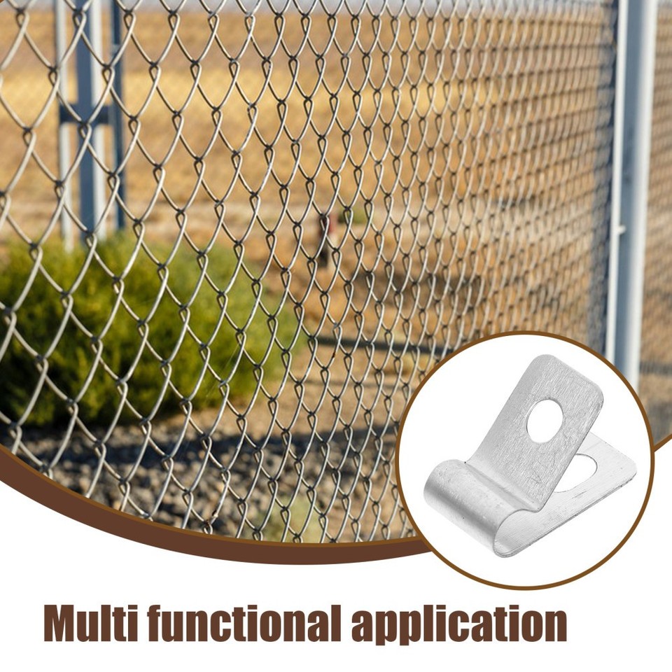 100 Pcs Metal Cable Clamp Wire Clamps Barb Fencing Fence Mounting | eBay UK