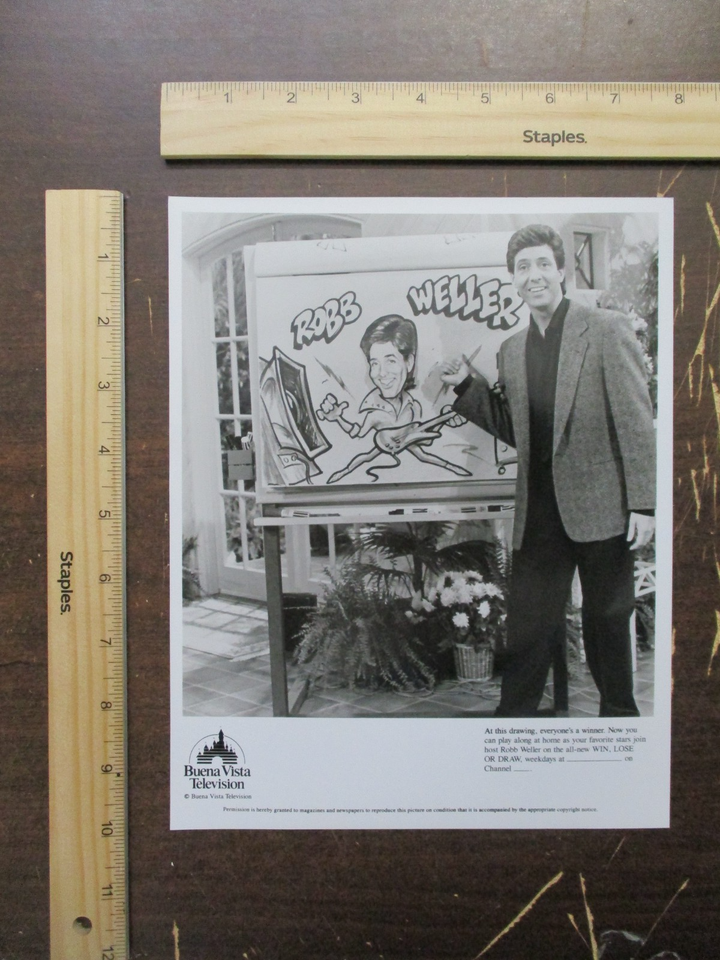 PRESS PROMO PHOTO TV GAME SHOW WIN LOSE OR DRAW HOST ROBB WELLER 8X10 ...