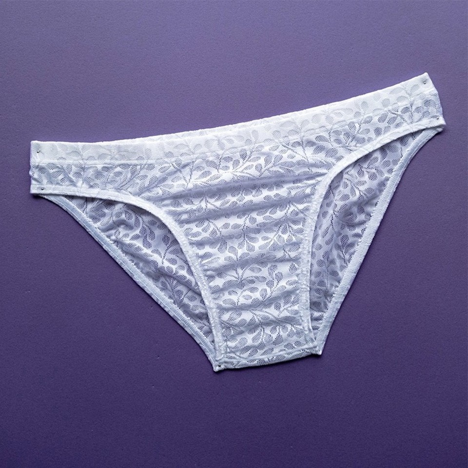Thong G-String Sheer Pouch Soft Solid Color Bikini Breathable ...