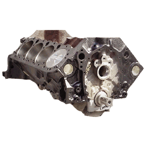 383 SBC SHORT BLOCK, FLAT TOP PISTONS , 4-BOLT, SCAT/EAGLE CRANK & RODS ...