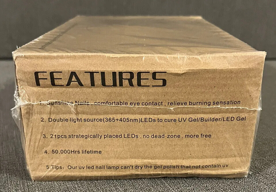 LKE UV LED Professional Lamp for Gel Nails, 40W Gel Nail Polish Dryer ...