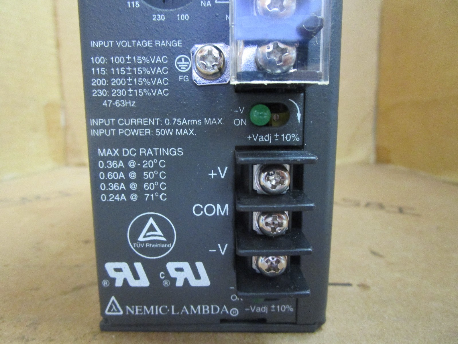 Nemic Lambda Power Supply NND15-1515 NND151515 230 VAC 15V 0.6 A Amp ...