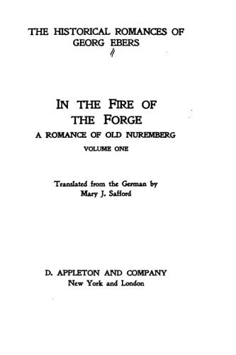 The Historical Romances of Georg Ebers - Vol. I: 1, Ebers 9781534716612 ...