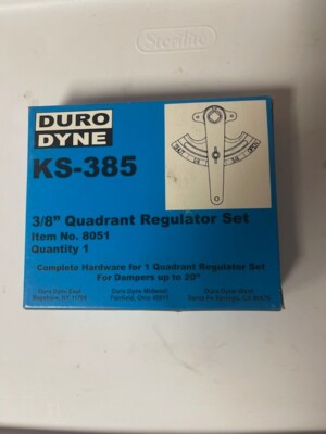 Duro-Dyne 3/8" Quadrant Regulator Set KS-385 | eBay