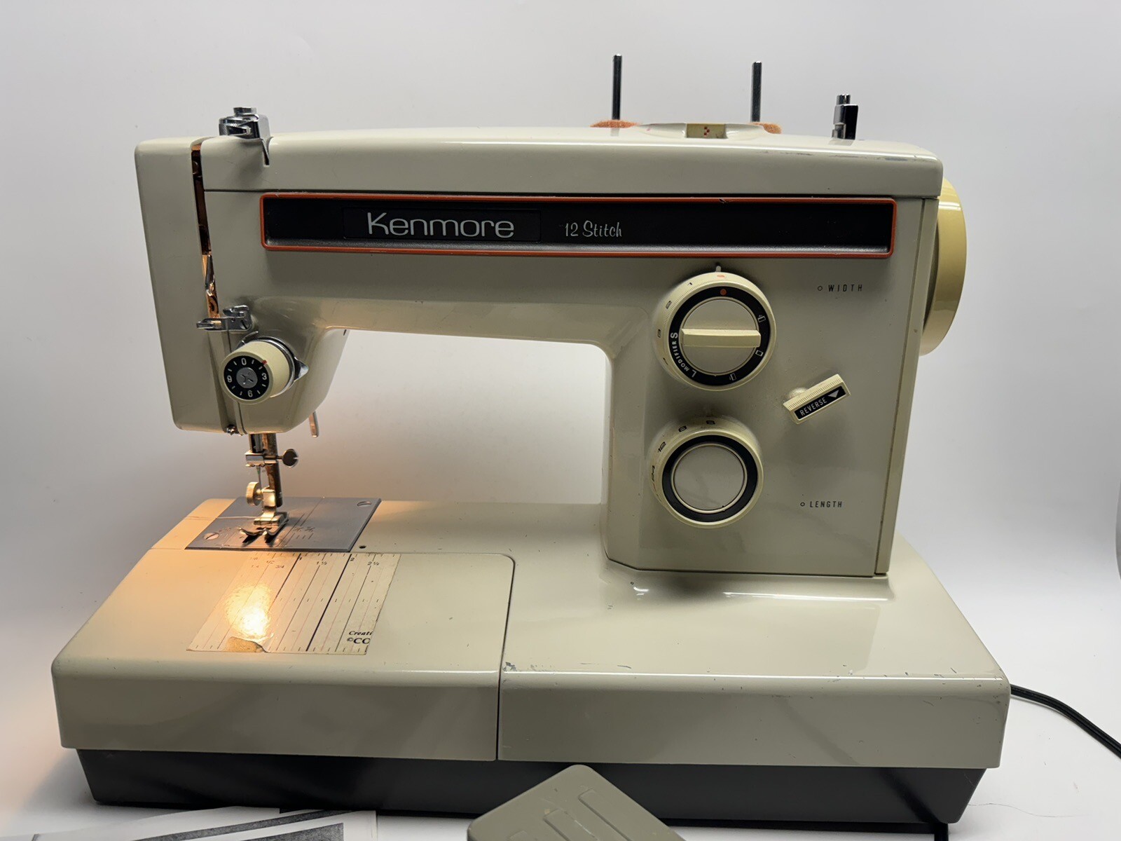VINTAGE Sears Kenmore Model 1351 Zig Zag Sewing Machine 153.13511 w ...