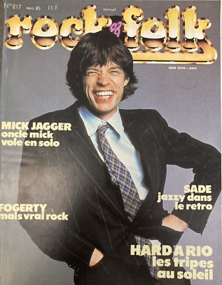 Rock & Folk n°217, Mick Jagger, John Fogerty, David Lee Roth, The ...