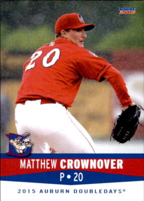 2015 Auburn Doubledays Choice #3 Matthew Crownover East Ridge Tennessee ...