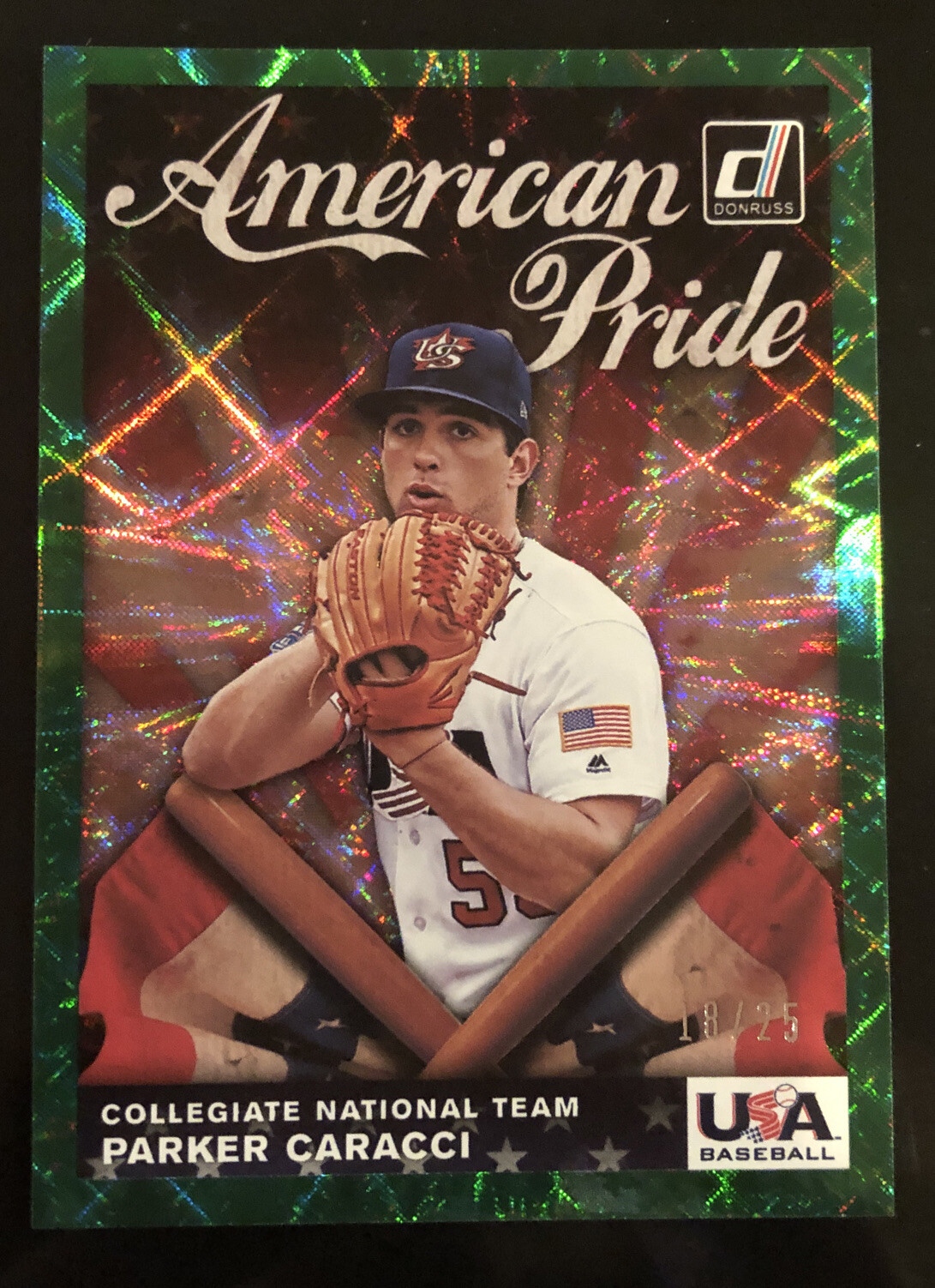 2019 Panini Donruss - American Pride Green #AP26 Parker Caracci /25 (RC ...