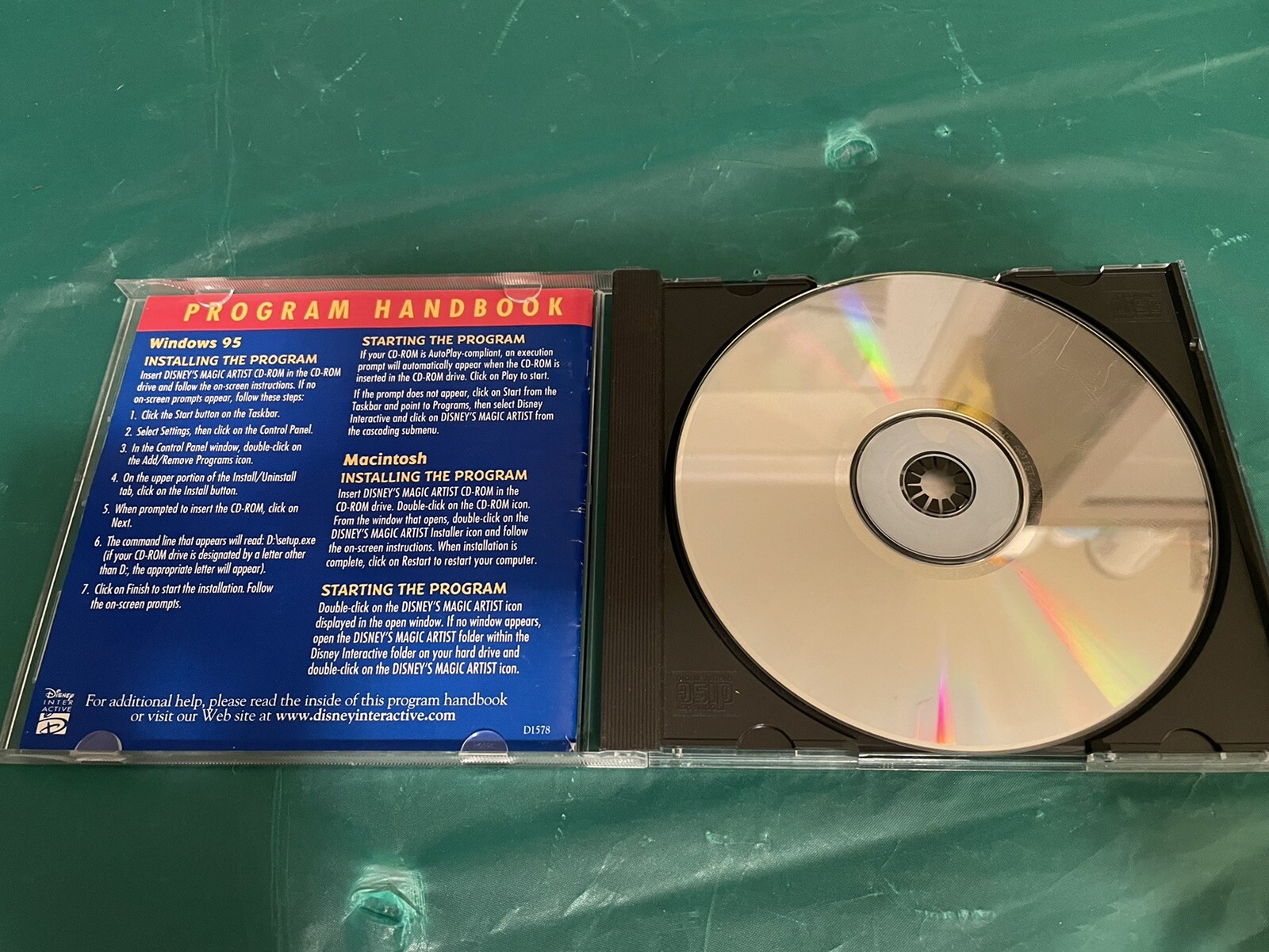 Disney's Magic Artist 1997 Computer Software/Pc Video Game | eBay