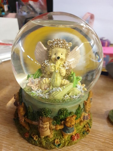 Fairy Hedgehog Snow Globe Vintage Regency Fine Arts | eBay