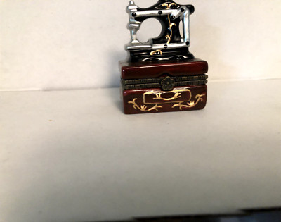 TRINKET BOX CERAMIC SEWING MACHINE | eBay