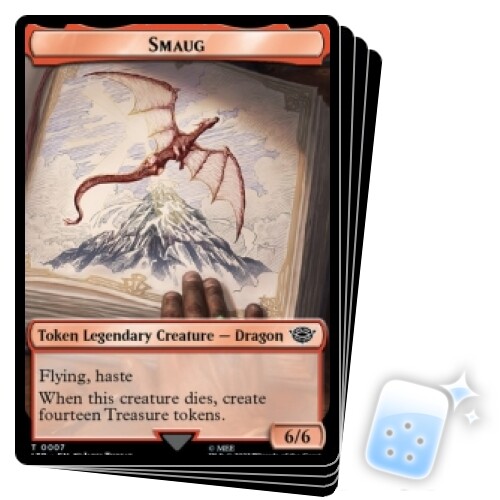 SMAUG TOKEN (07) X4 The Lord Of The Rings Magic MTG MINT CARD | eBay