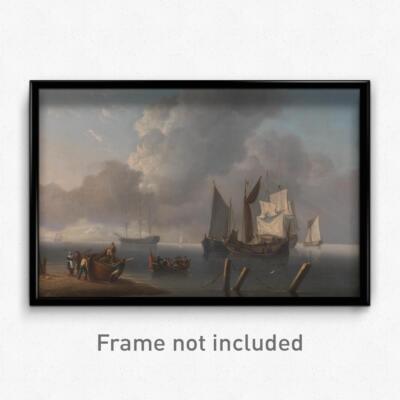 Charles Martin Powell - Warships Lying Offshore, the Commanding Admiral ...