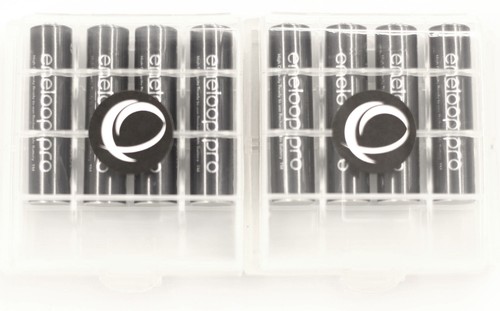 Panasonic 8x R03 BATTERY ENELOOP PRO BULK AAA + 2x EWANTO Battery Box ...