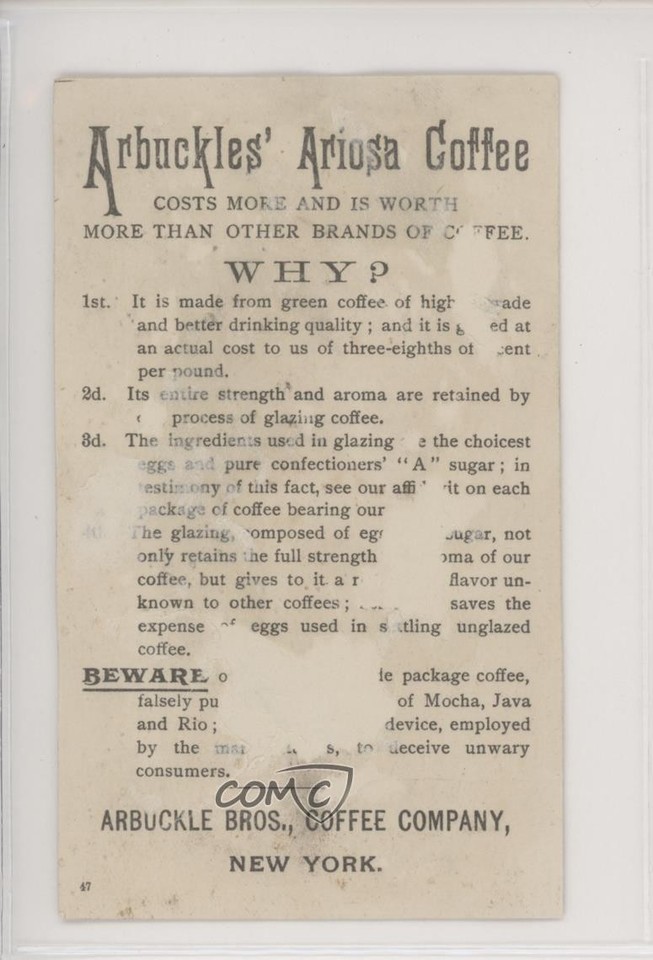 1888-89 Arbuckle Bros Ariosa Coffee Satire Pt 1 A Polite Thunderbolt ...