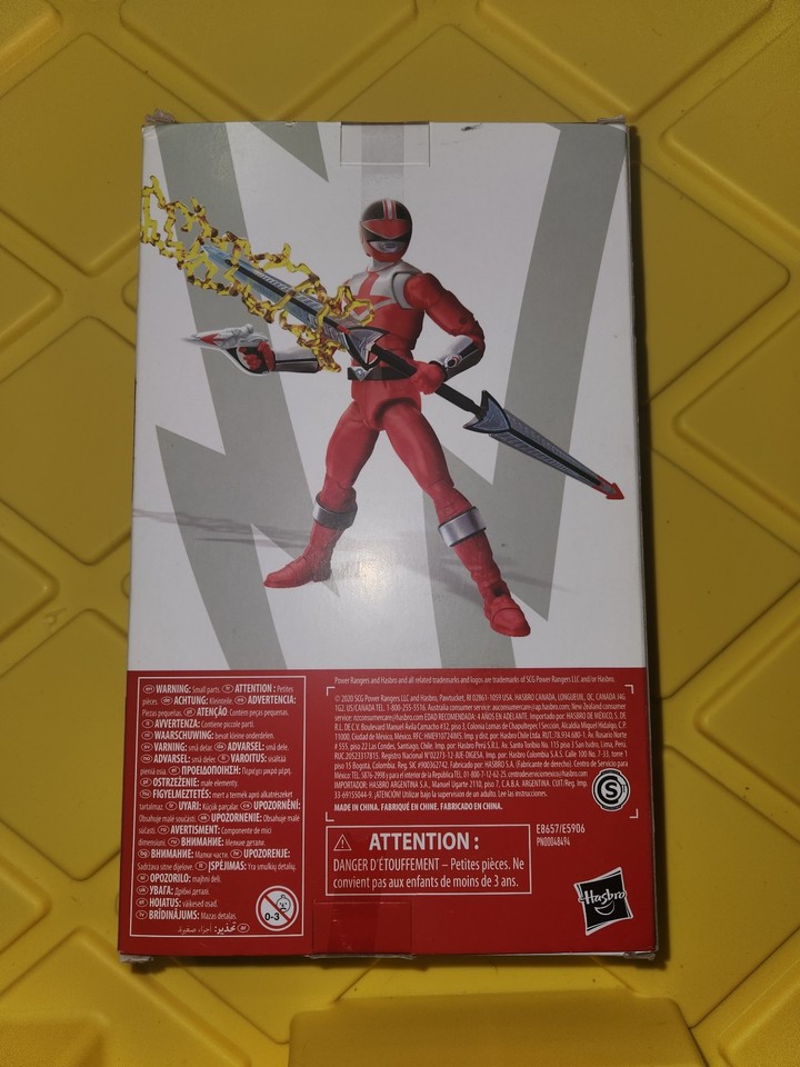 POWER RANGERS LIGHTNING COLLECTION TIME FORCE RED RANGER FIGURE HASBRO ...