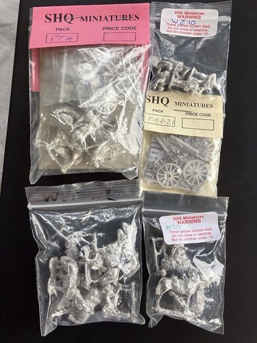 SHQ 20mm Polish WW 2 Artillery 6 Horse Limber, 75mm Gun, 4 Gunners ...