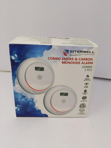 Siterwell Smoke Alarm And Carbon Monoxide Detector With Lcd Display, Dual Sensor | eBay