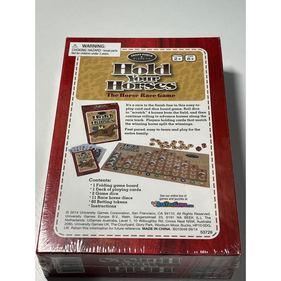 Hold Your Horses The Horse Race Game Front Porch Classics | eBay