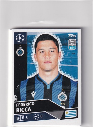 Topps Champions League Adesivo CL 20/21 Bru 6 Federico Ricca | eBay