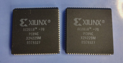 Lot of 2x Xilinx XC2018-70 Field Programmable Gate Array 100cell PLCC ...