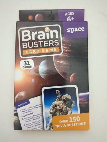 Card Game Trivia SPACE Brain Busters Family Fun Playing Cards ...