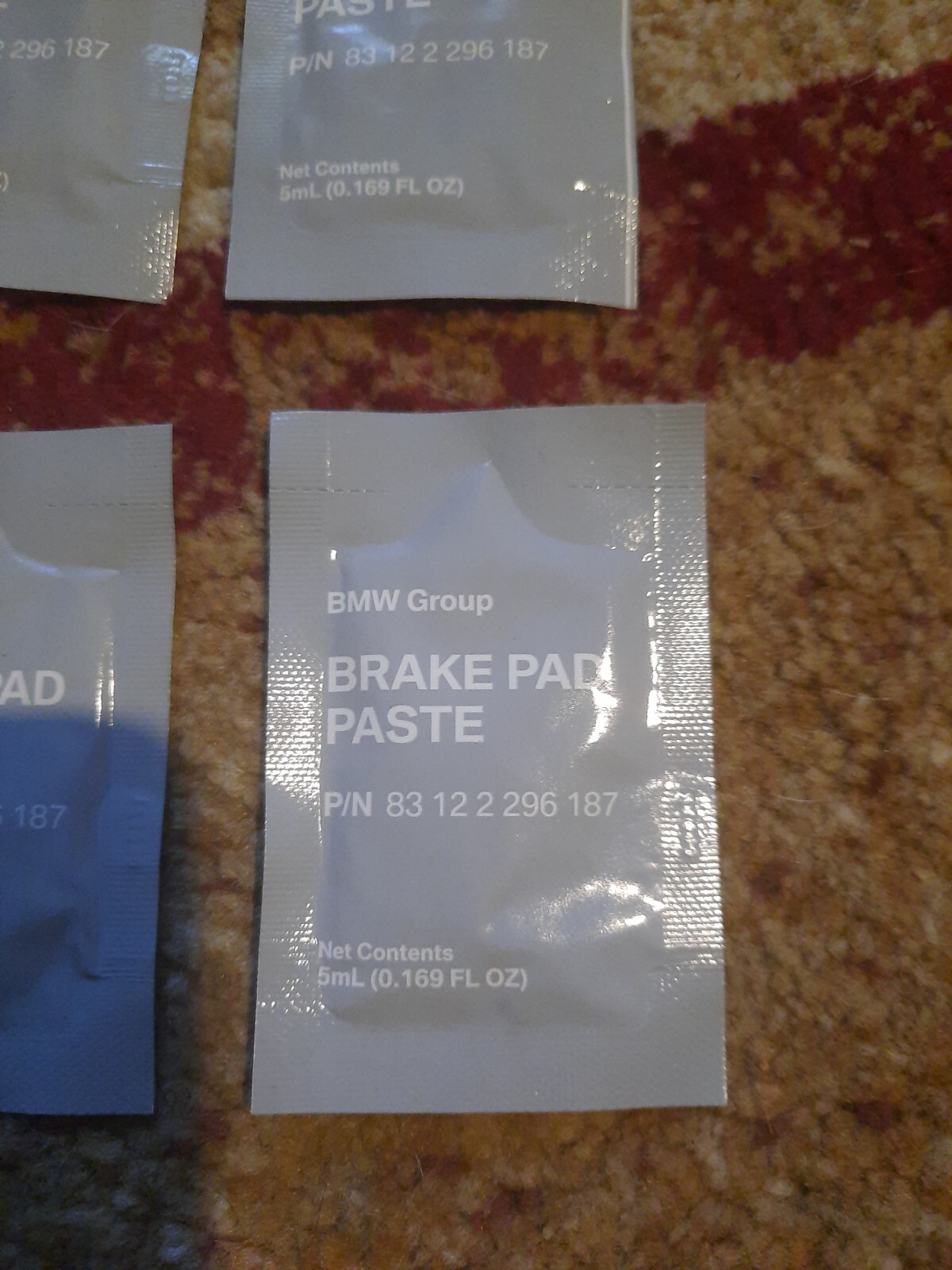 8 Pack of BMW Genuine OEM Brake Pad Paste - 5 ml 83-12-2-296-187 | eBay
