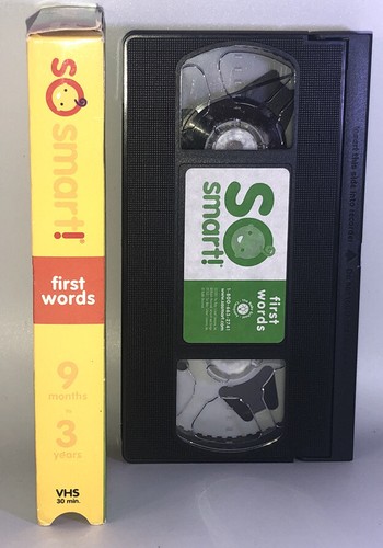 So Smart! Baby’s First Words 9-36 Months (VHS, 2001)RARE VINTAGE-SHIPS ...