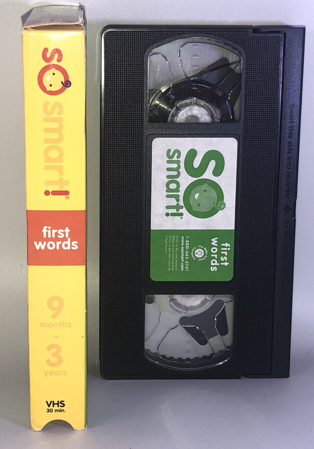 So Smart! Baby’s First Words 9-36 Months (VHS, 2001)RARE VINTAGE-SHIPS ...