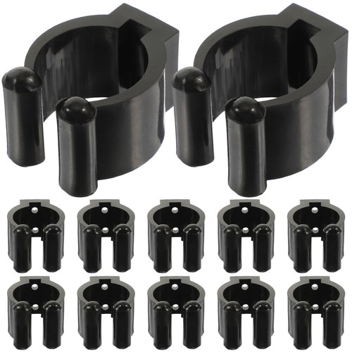 12 Pcs Pole Clamp Fishing Rod Clips for Wall Holders Hanger Rack Garage ...